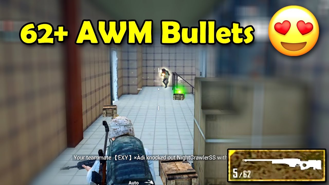 62+ AWM Bullets 😍😍 in PUBG Mobile - YouTube