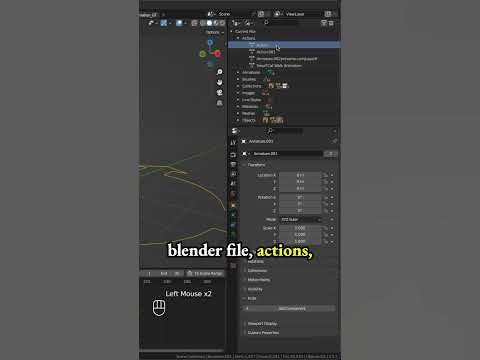 How to delete actions in Blender? - Smurf Cat meme - low poly 3d model game character in Blender ...