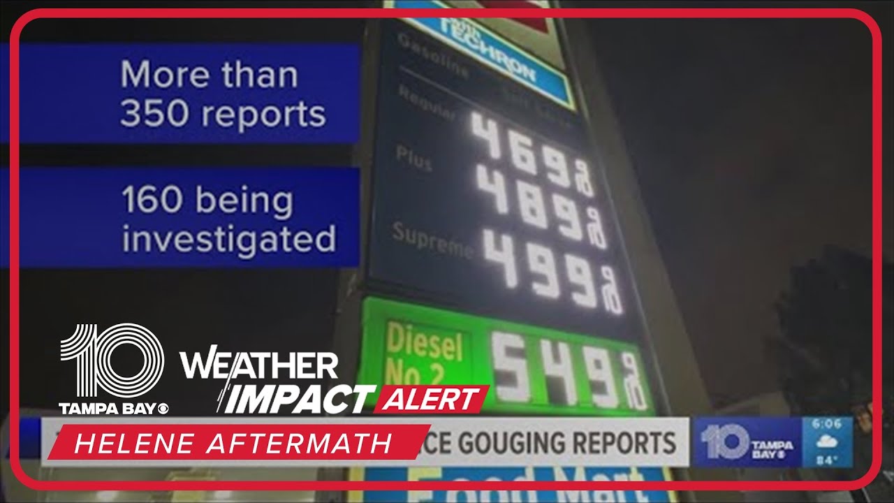10 Investigates: Helene price gouging reports highest in Tampa Bay area ...