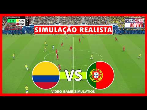 Colômbia vs Portugal | Campeonato do Mundo 2026 | eFootball PES 2021 Simulação