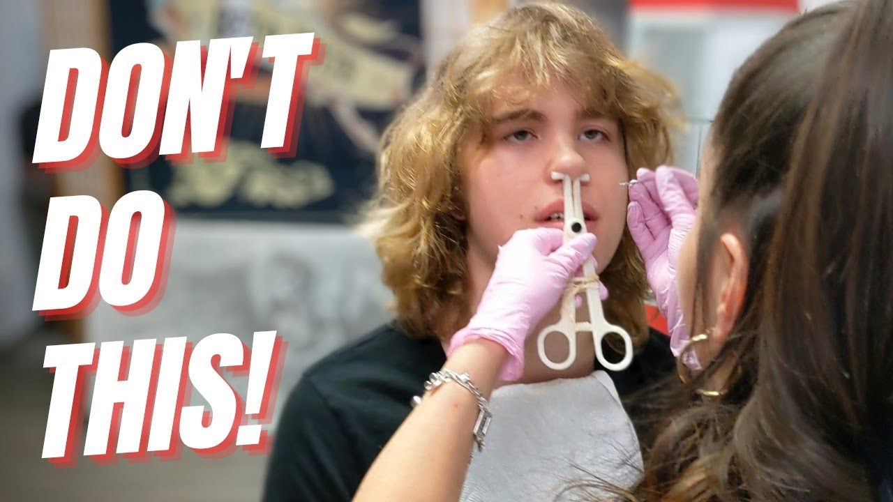 Septum Piercing Gone Wrong! Uncut | Not Clickbait | Blood Warning # ...