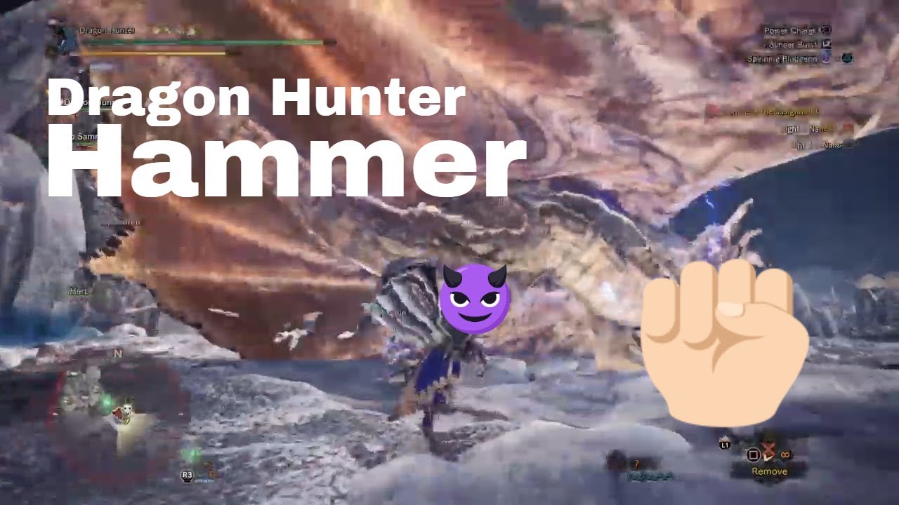 Monster Hunter: Iceborne - Slay Elder Dragon Namielle with Hammer - YouTube