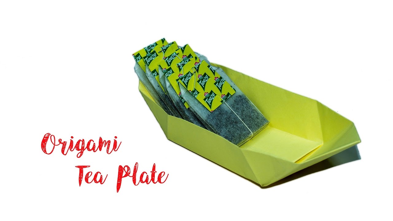 Origami Tea Plate (Tutorial) || DIY - YouTube