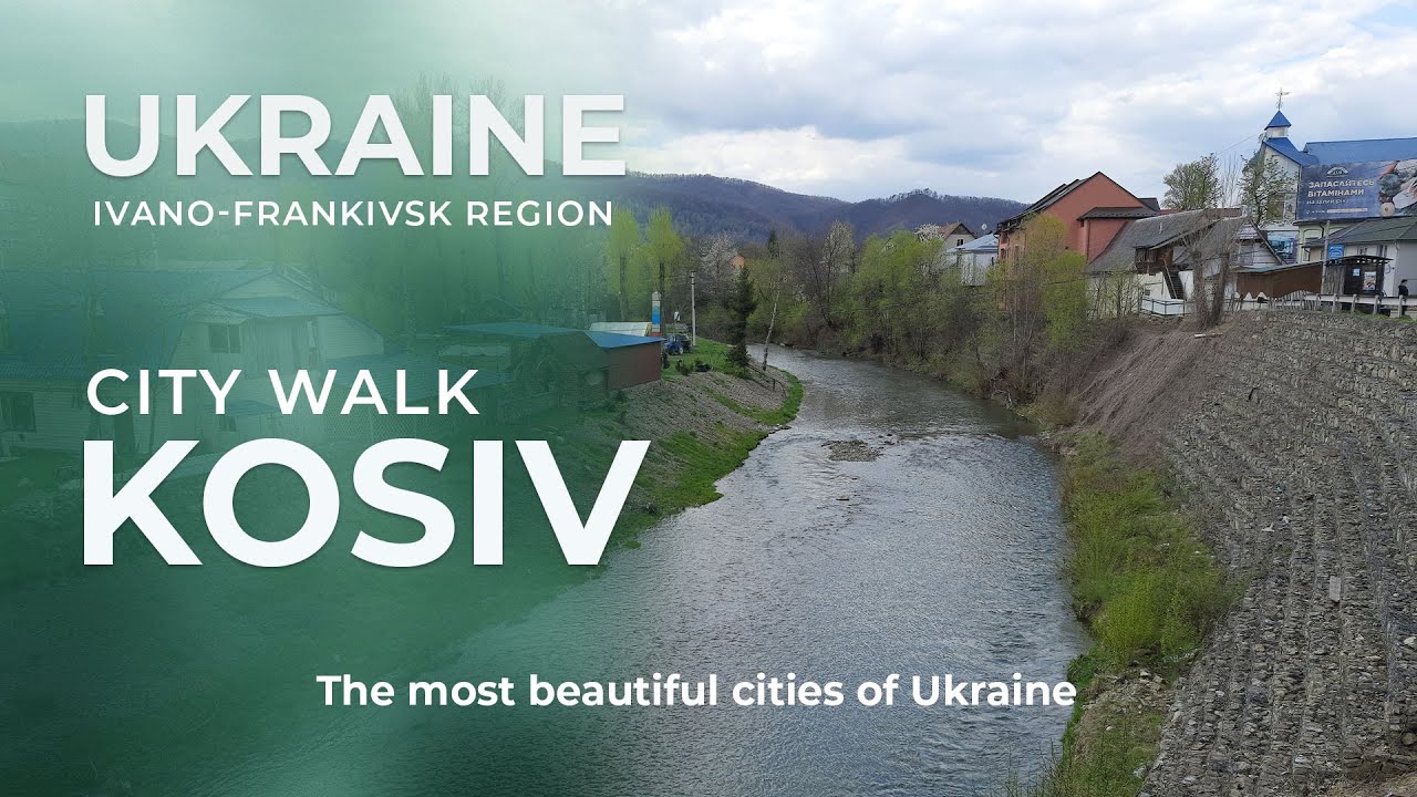 Kosiv City. Virtual walk through the beautiful Ukrainian city. Ukraine ...