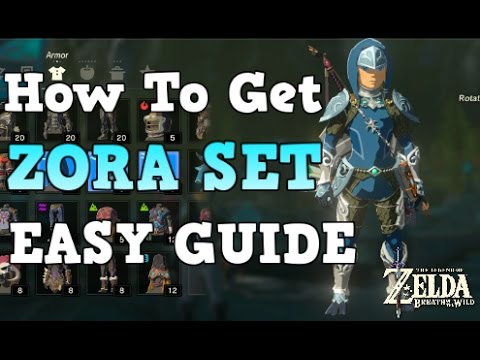 HOW TO GET ZORA HELM AND LEGS! Zelda Breath of the Wild - YouTube