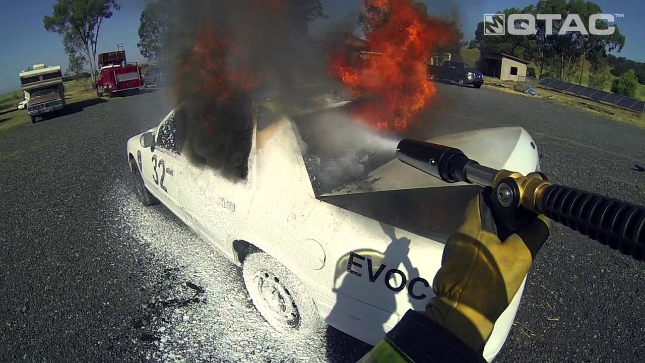 Car Fire: Testing the QTAC 75 UHP (Ultra High Pressure) Fire Fighting ...