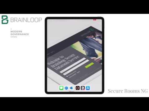 Secure Rooms NG - Installation und Einrichtung - App für Secure File Sharing von Brainloop - YouTube