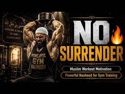 NO SURRENDER. Islamic Workout Motivation | Powerful Nasheed for Gym Training.