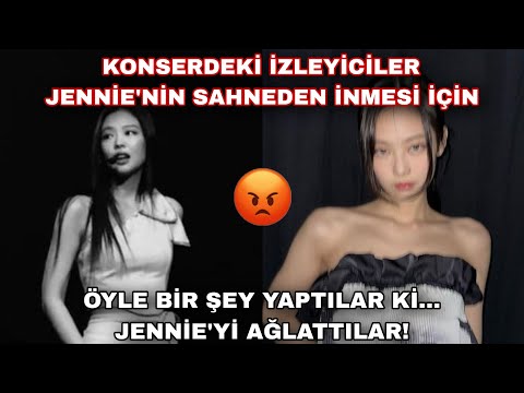 Konserdeki izleyiciler Jennie'nin sahneden inmesi için öyle bir şey yaptılar ki Jennie ağladı!