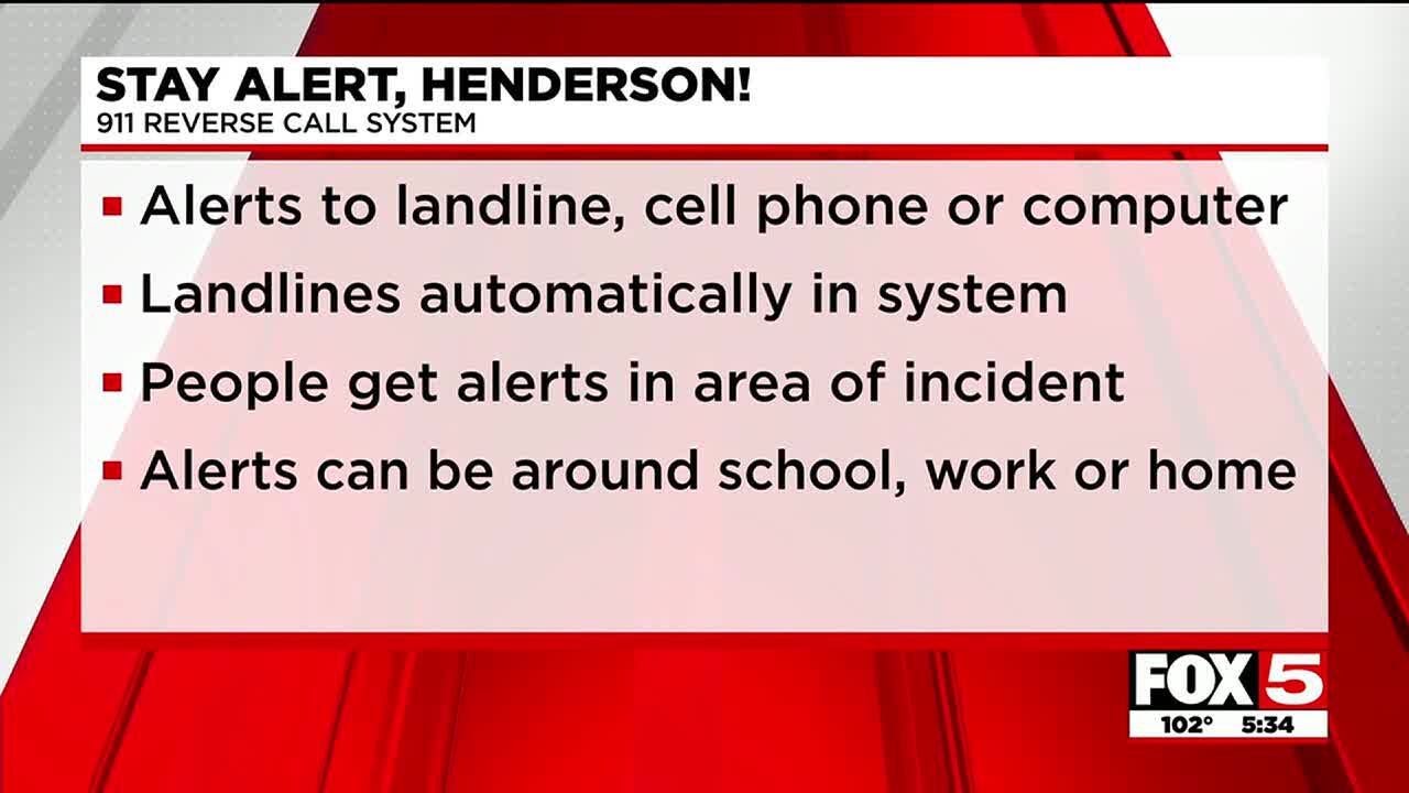 City of Henderson uses 911 reverse call system for local emergencies ...