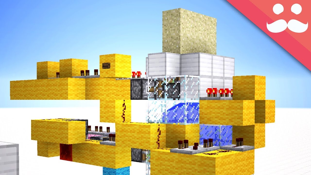 Making WATER POWERED DOORS in Minecraft! [Snapshot!] - YouTube
