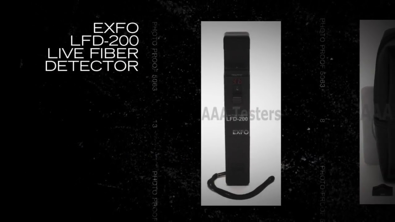 EXFO LFD-200 Live Fiber Detector - YouTube