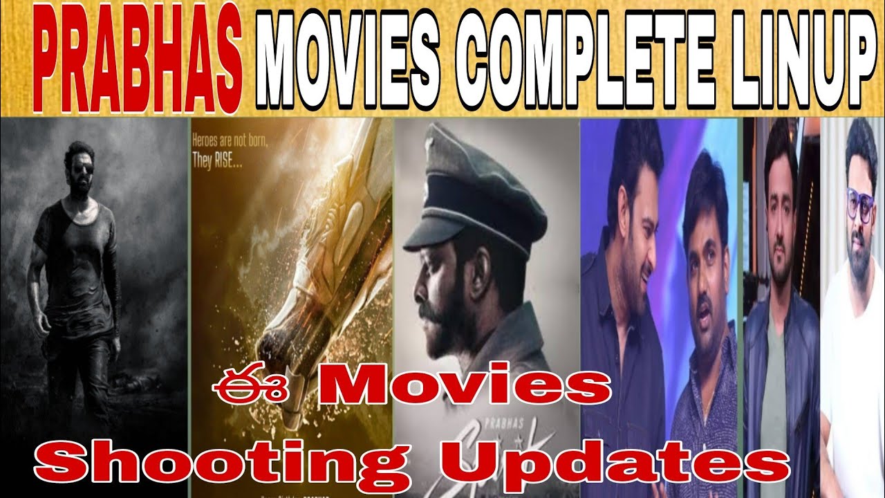 Prabhas Up Coming Movies Complete Line Up || Salaar , Project K, Spirit ...
