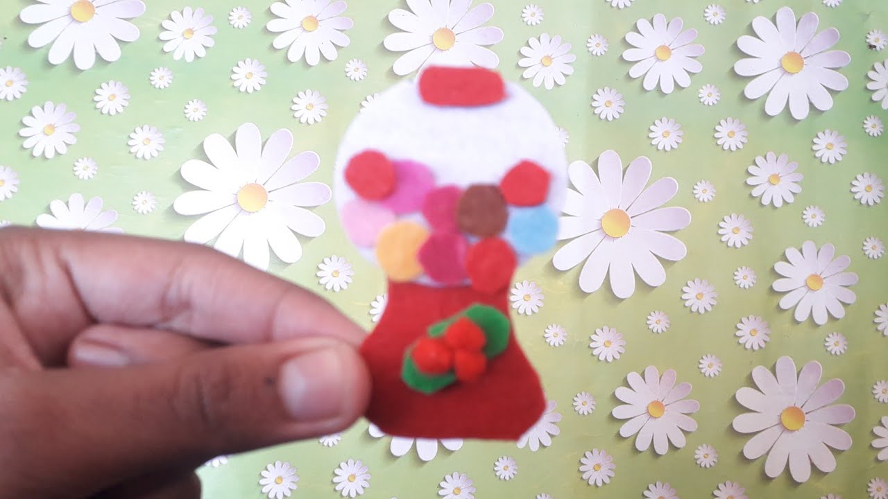 DIY:Christmas felt candy machine | Christmas crafts - YouTube