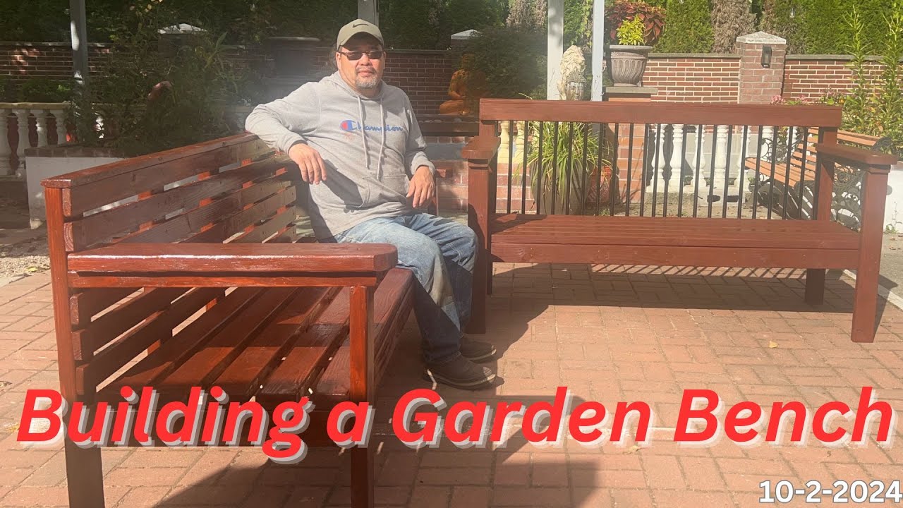 How to Build an Outdoor 2x4 Sitting Garden Bench in 2 Days #diy # ...