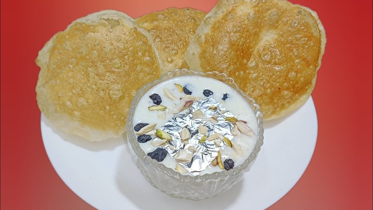 Kheer Puri Recipe | Hyderabadi Chawal Ki Kheer Aur Sadi Puri Recipe ...