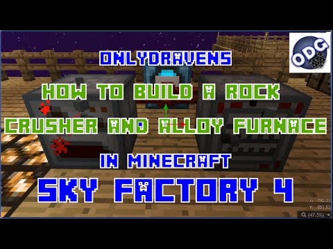 Minecraft - Sky Factory 4 - How to Build and Use an Alloy Furnace and ...