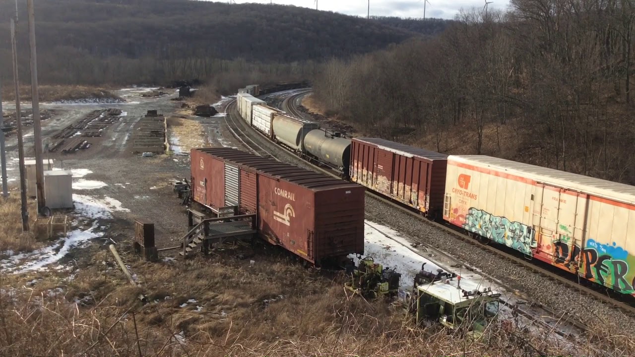 CSX Train in Sand Patch, PA - YouTube