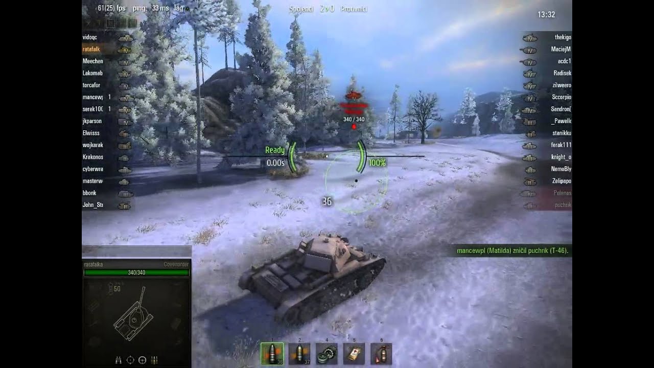 World of Tanks Covenanter Mannerheim line - YouTube