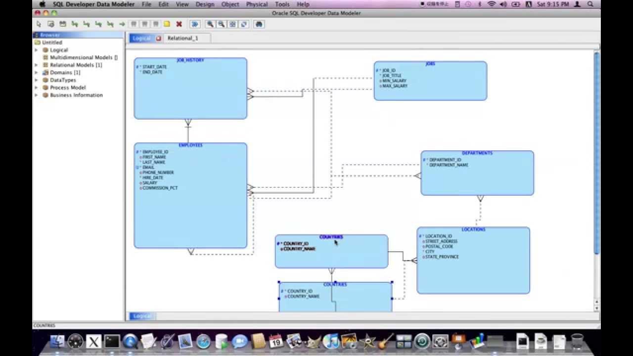 Oracle SQL Developer Data Modeler : reverse engineering - YouTube