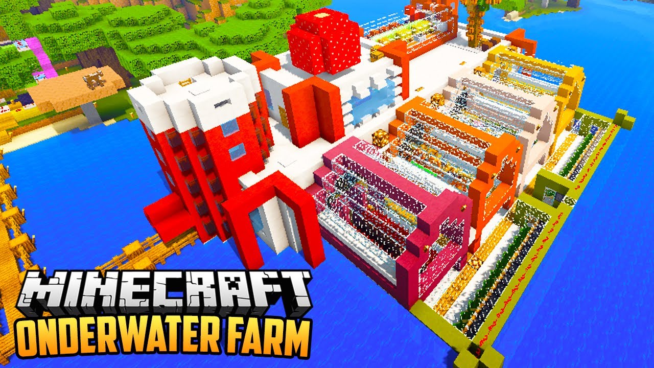 ONDERWATER REDSTONE FARM - Minecraft Redstone Showcase - YouTube