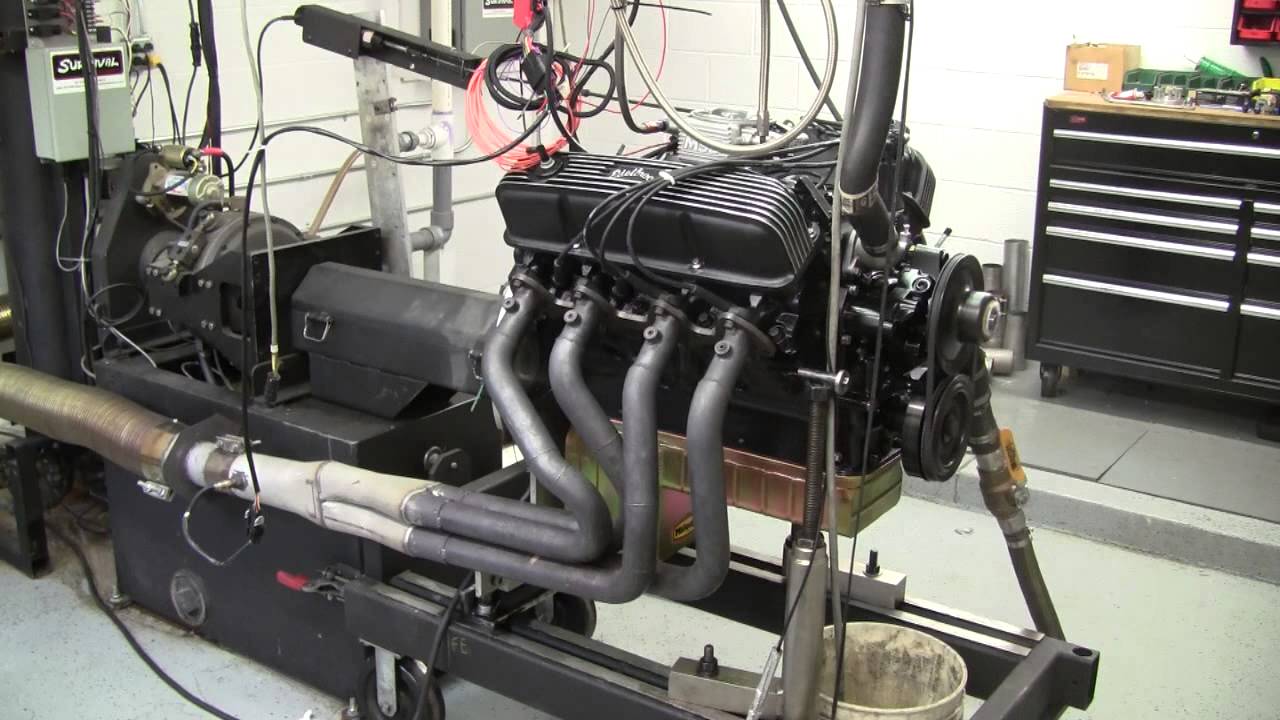 Ford FE 390 445 on dyno - basic combo - 388 HP - YouTube