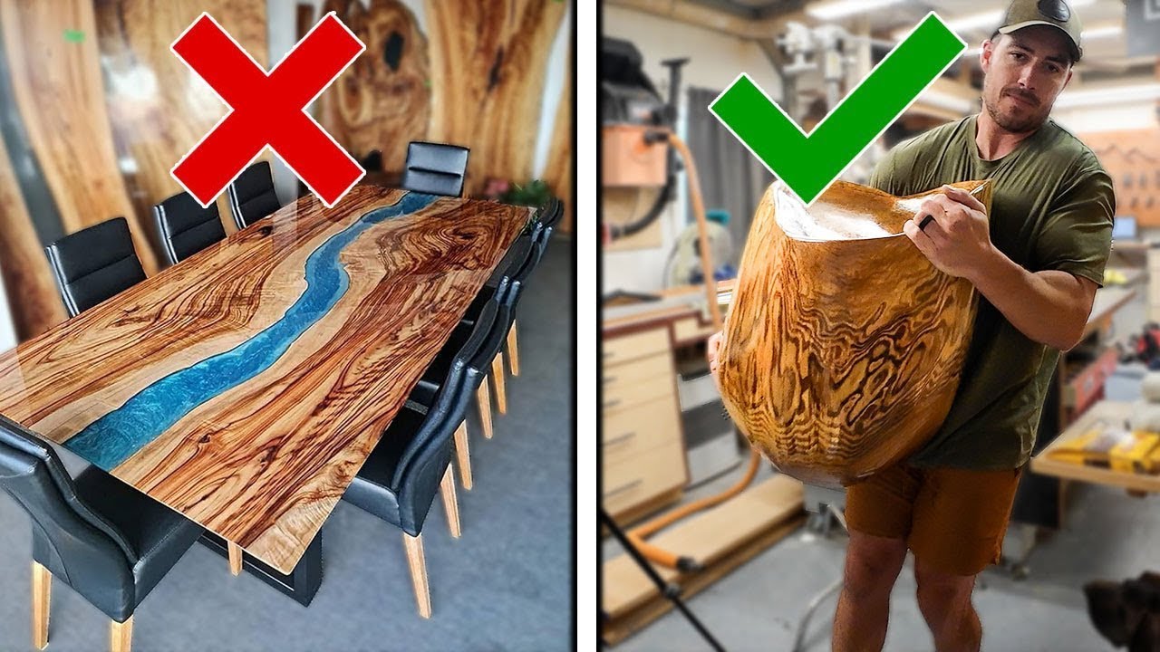 Forget Epoxy Tables: Why Power-Carving Is the New Craze - YouTube