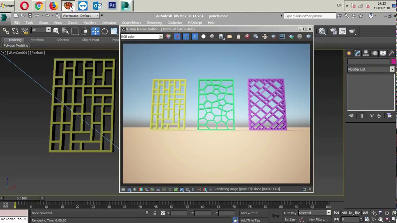 Wall Panels Modelling in 3ds Max - YouTube