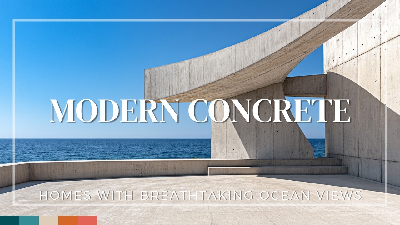 Modern Concrete Homes with Breathtaking Ocean Views - YouTube
