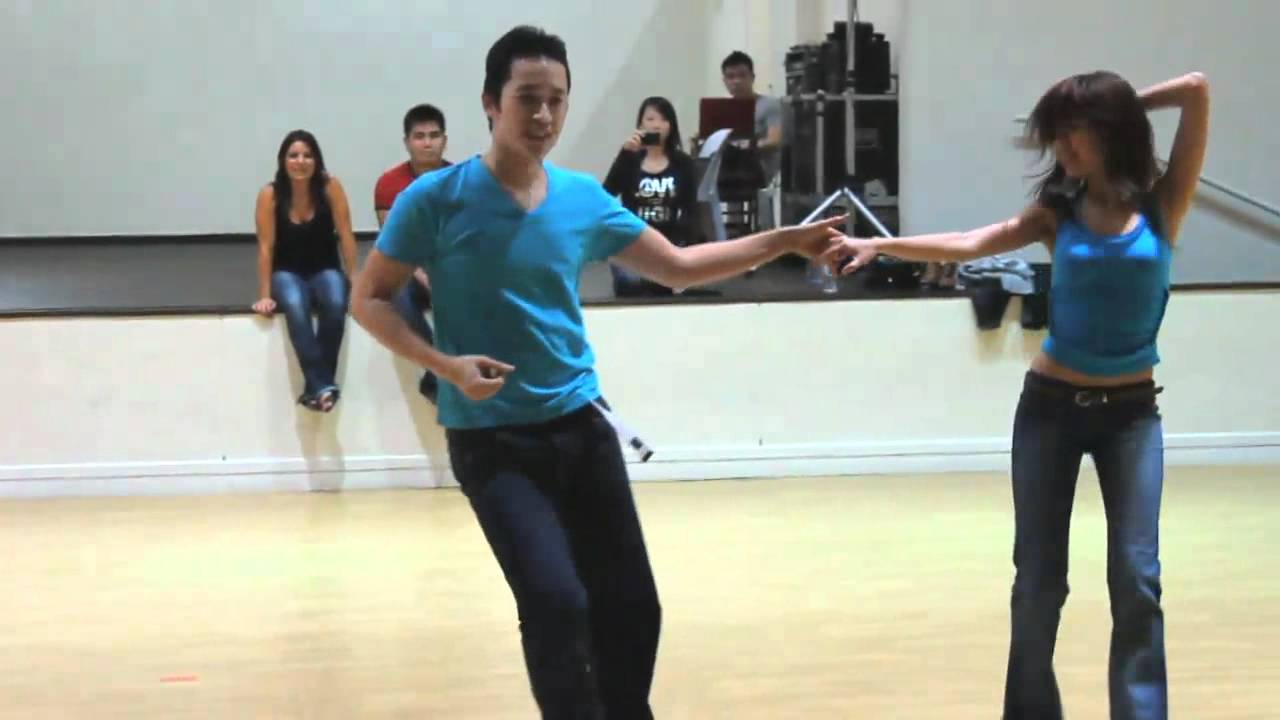Swing It On! Social dance demo by Zee & Dalena - YouTube