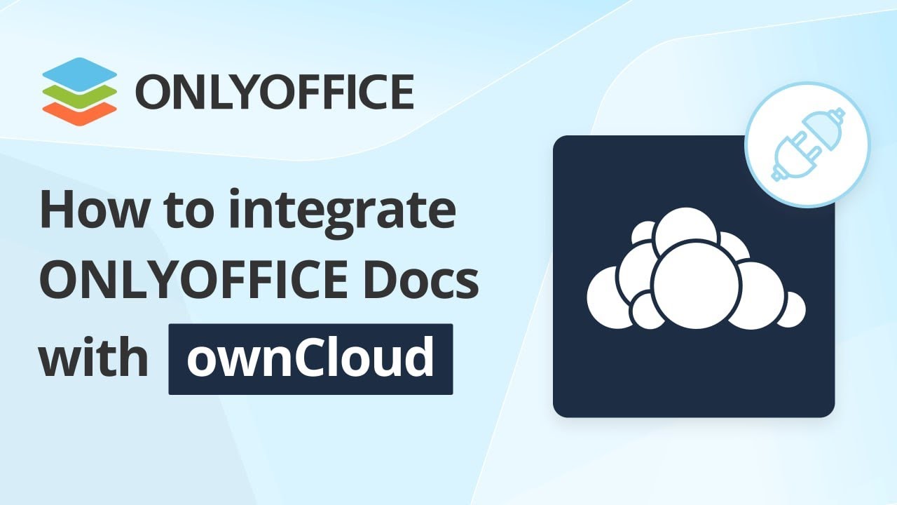 How to integrate ONLYOFFICE Docs with ownCloud - YouTube