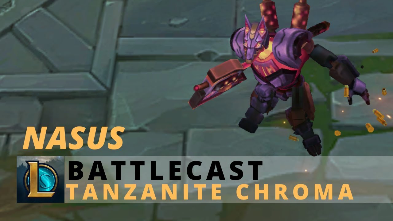 Battlecast Nasus Tanzanite Chroma - League Of Legends - YouTube