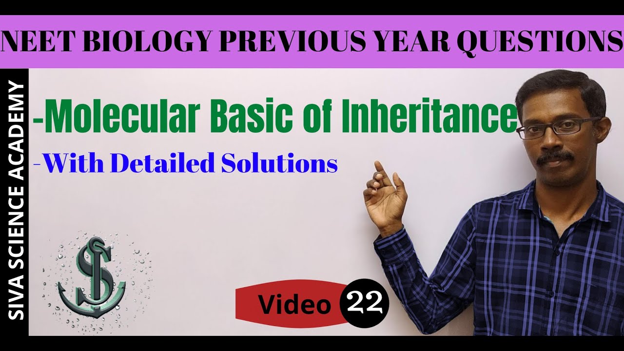 22. Molecular Basis of Inheritance / NEET Biology chapter-wise solved ...