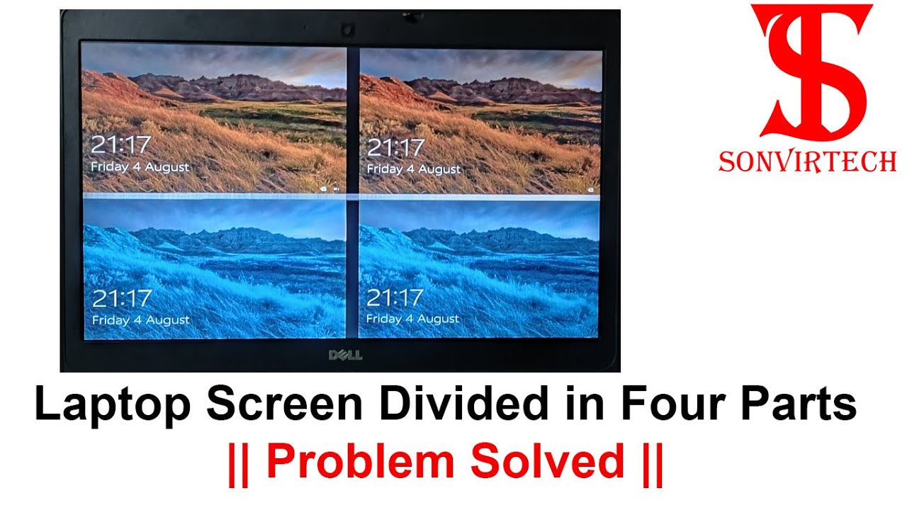 Laptop Screen divided into four Parts || Problem Solved || - YouTube