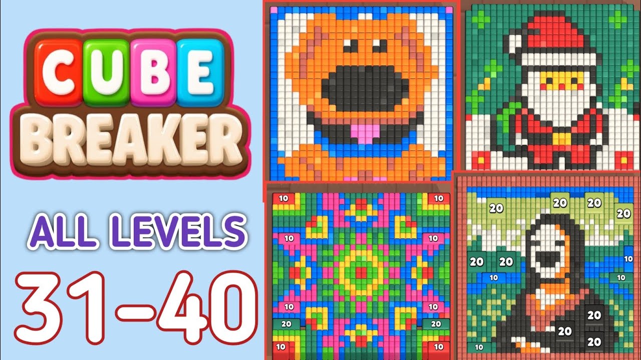Cube Breaker All Levels 31-40 Walkthrough Solution - YouTube