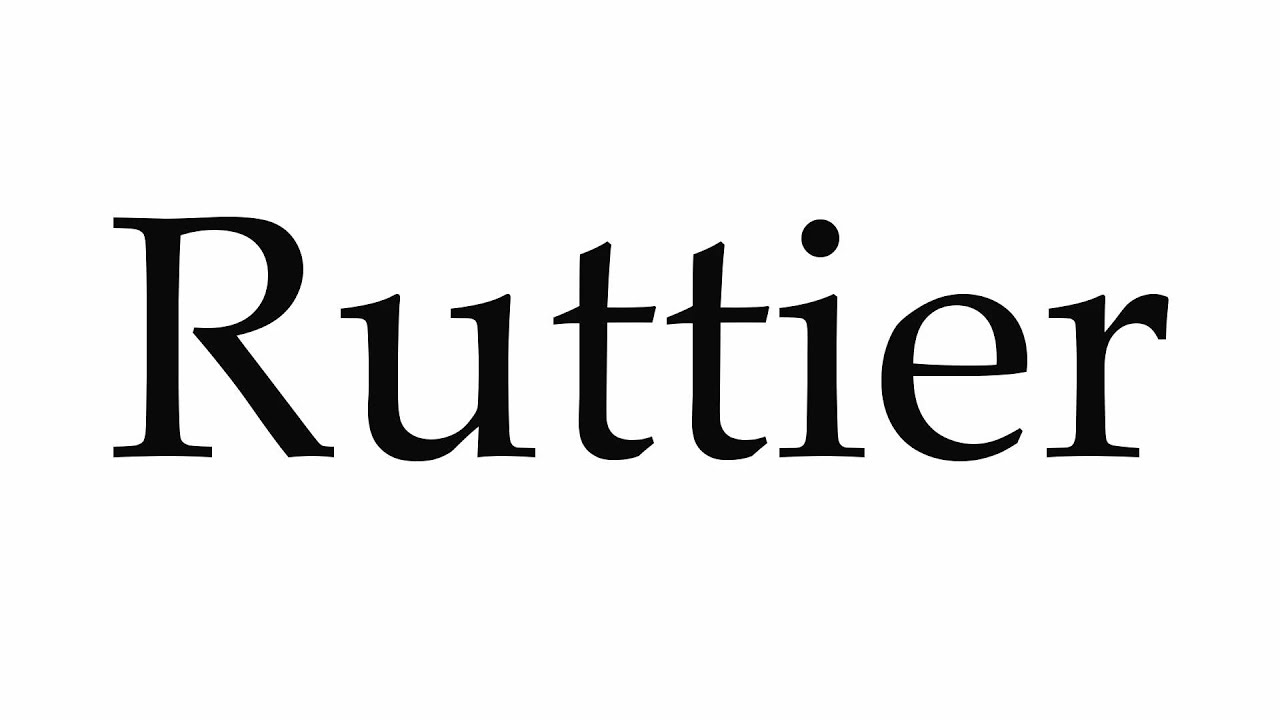 How to Pronounce Ruttier - YouTube