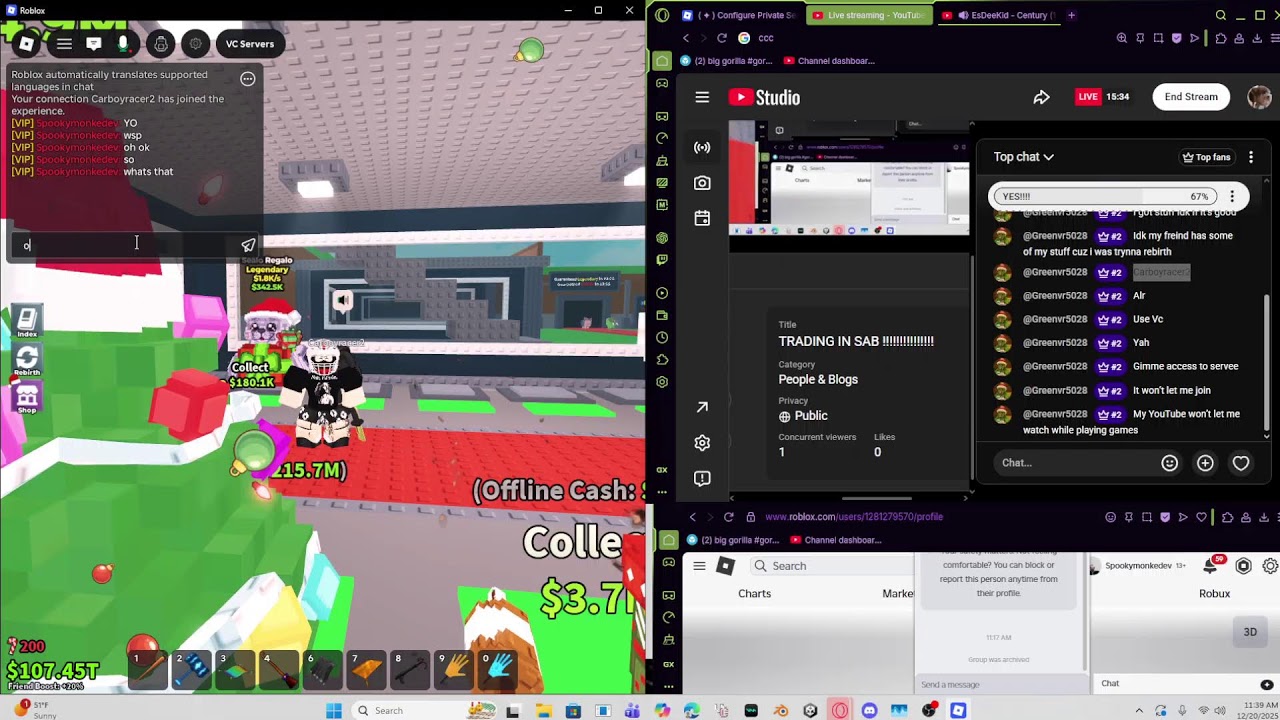 TRADING IN SAB !!!!!!!!!!!!!!! - YouTube