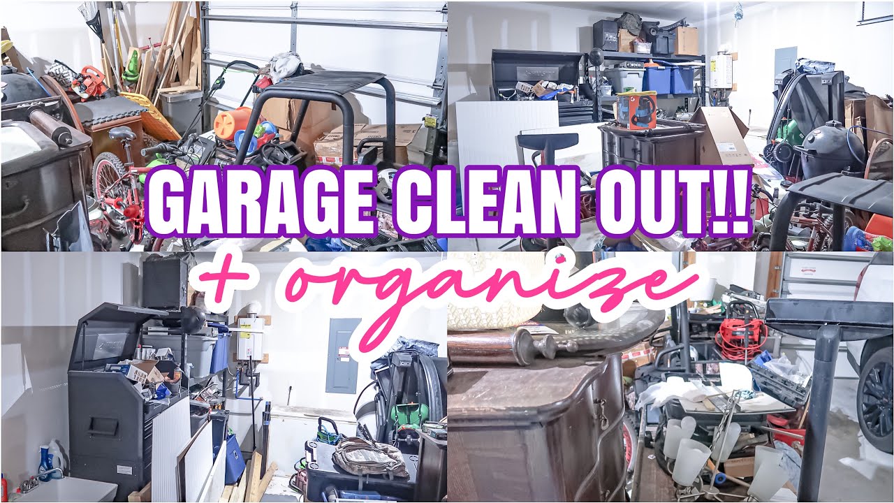 GARAGE CLEAN OUT AND ORGANIZE | EXTREME CLEAN, DECLUTTER, & ORGANIZE ...