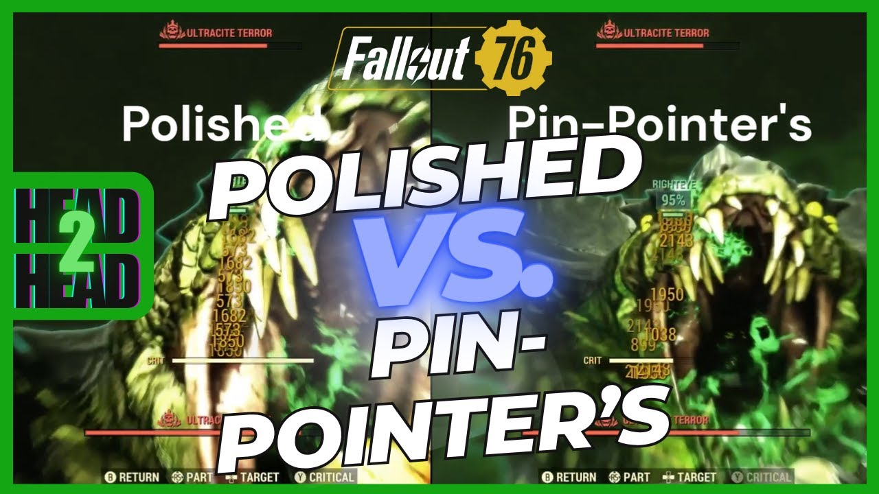 Polished Vs Pin Pointer's Legendary Side By Side Test! | Fallout76 ...