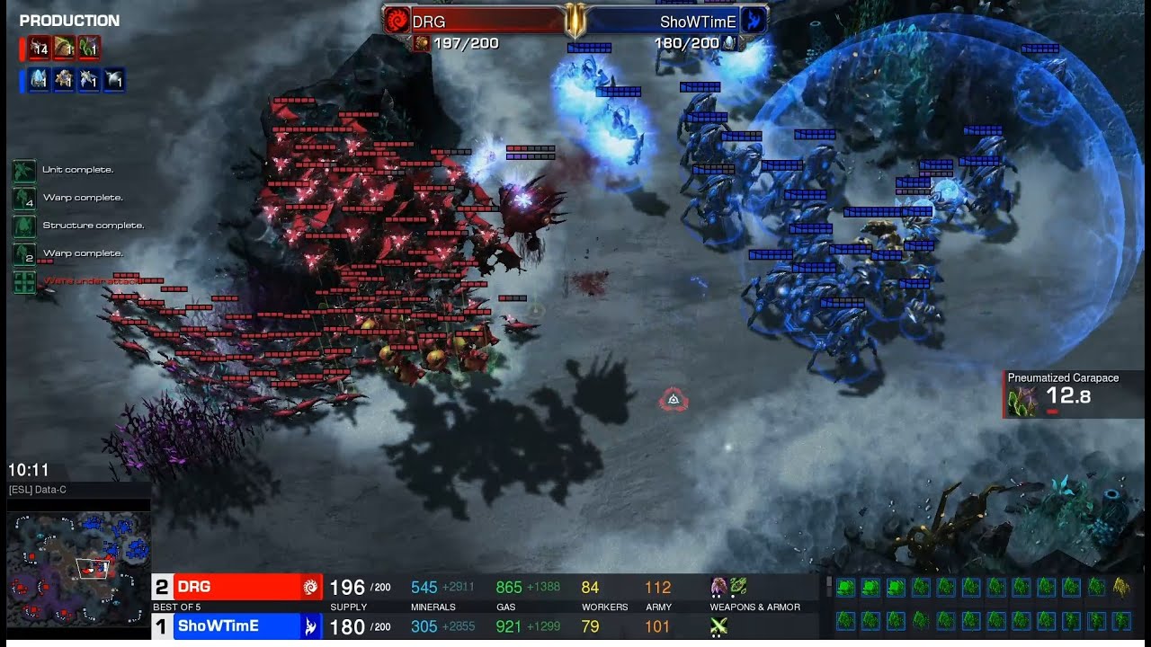 Starcraft II DreamHack Masters 2022 Valencia Jul1 DRG(Z) v ShoWTimE(P ...