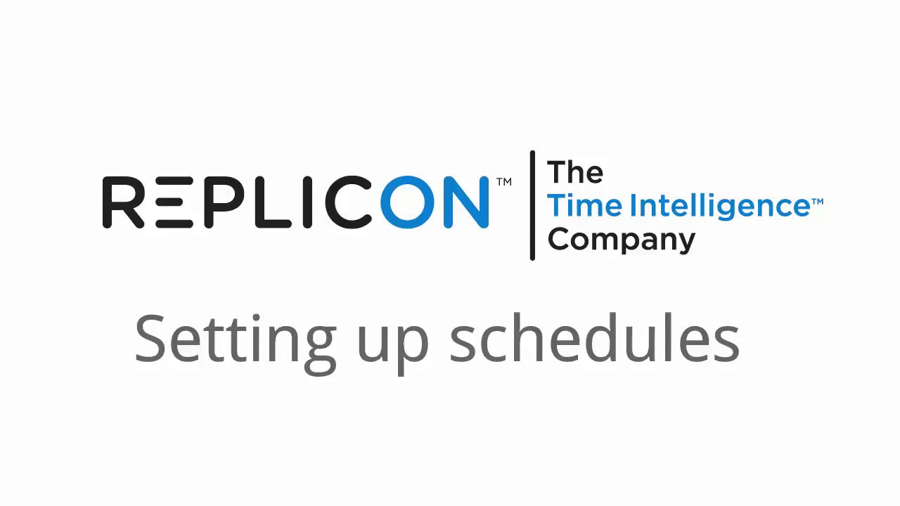How to Set Up Employee Schedules - Replicon - YouTube