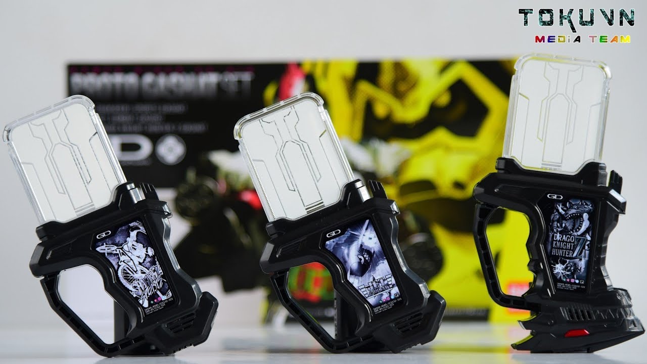 [TMT][517] Proto Gashat Set! Shakariki Sports, Jet Combat, Drago Knight ...