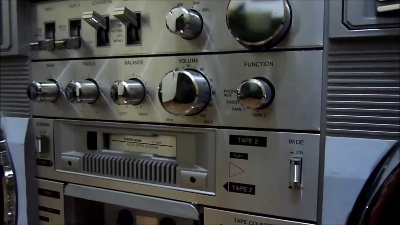 Boombox Ghettoblaster Conion C100-F (Korean Edition) - YouTube