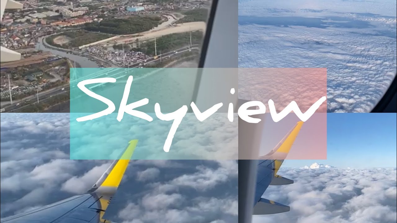 sky view from plane window, manila view, clouds - YouTube