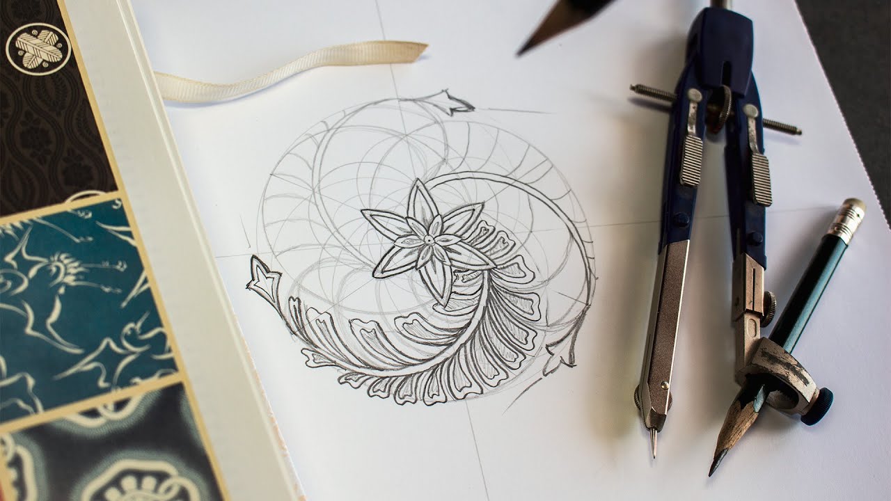 A quick study of an old Japanese pattern - YouTube