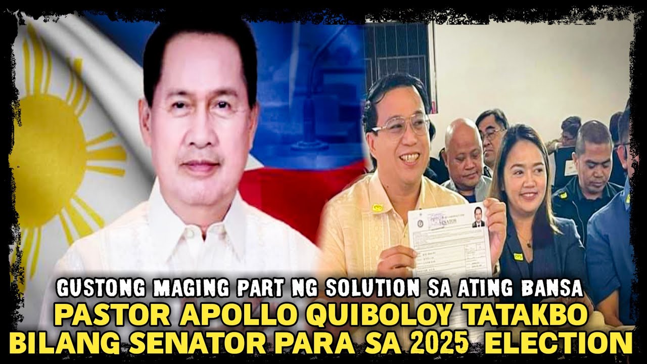 PASTOR APOLLO QUIBOLOY PARA SA SENADO 2025 ELECTION! - YouTube