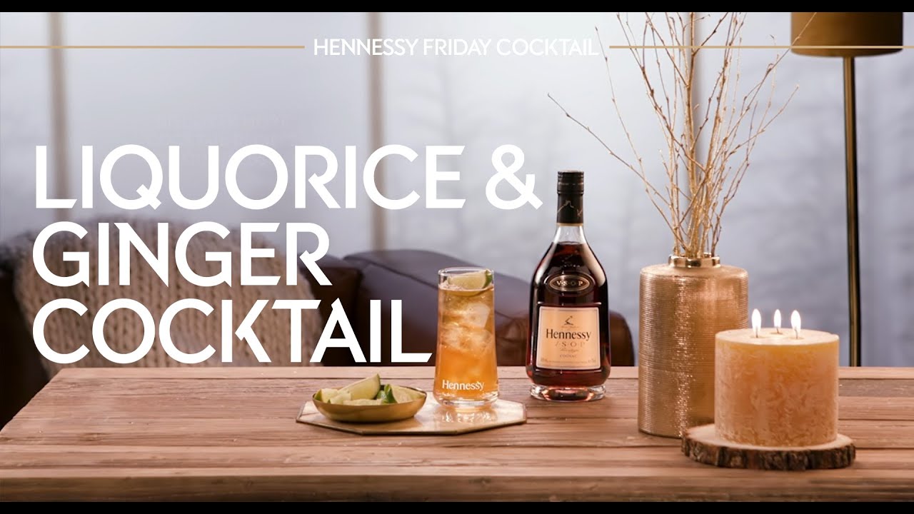 Sweet & Herbal Cocktail Recipe: the Hennessy Liquorice & Ginger - YouTube