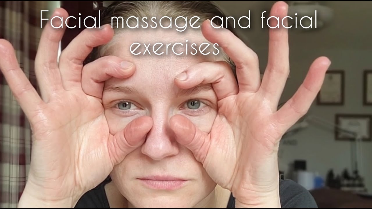 Second part - face massage and face exercises - YouTube