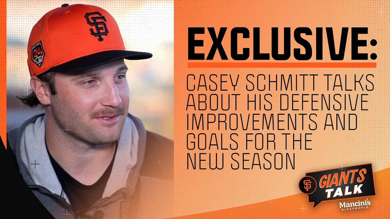 Casey Schmitt talks about his defensive improvements and goals for the new season | NBCSBA - YouTube