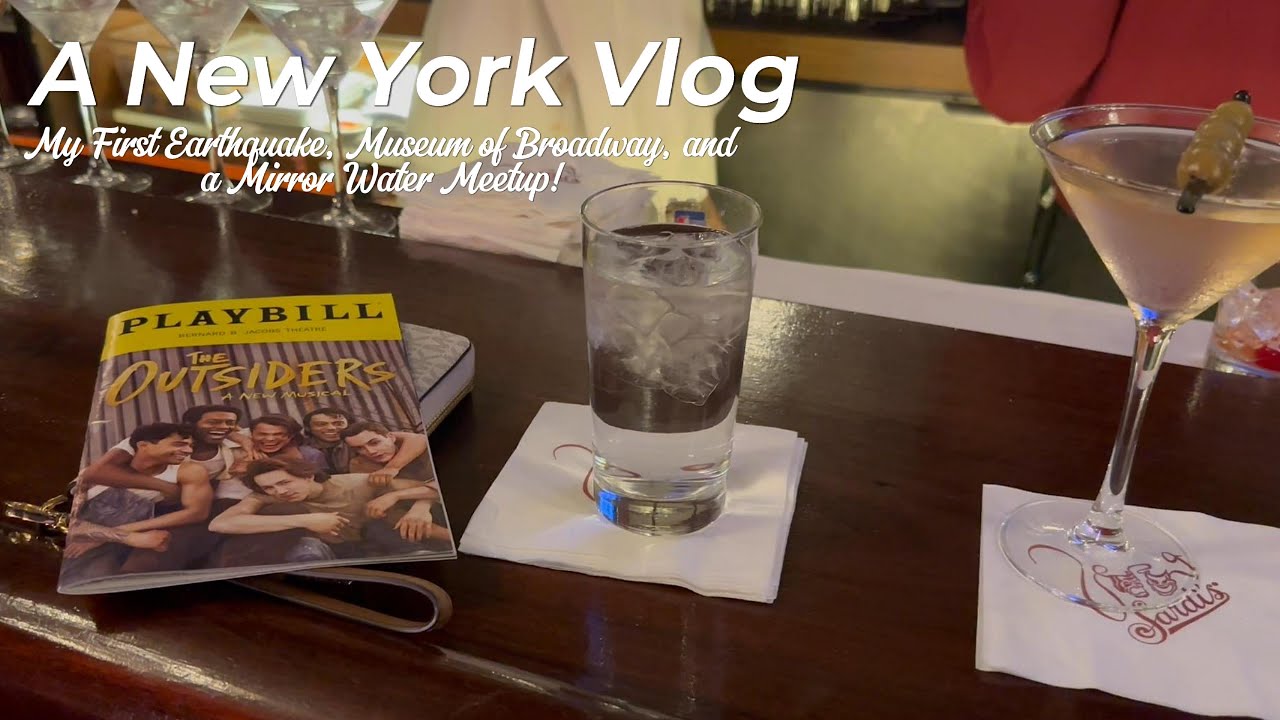 A NEW YORK VLOG (My first Earthquake, Museum of Broadway, and a Mirror ...
